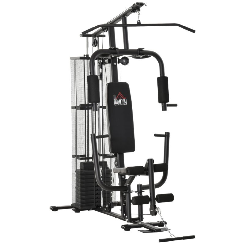 Multifunction Home Gym System Weight Training Exercise Workout Station ...