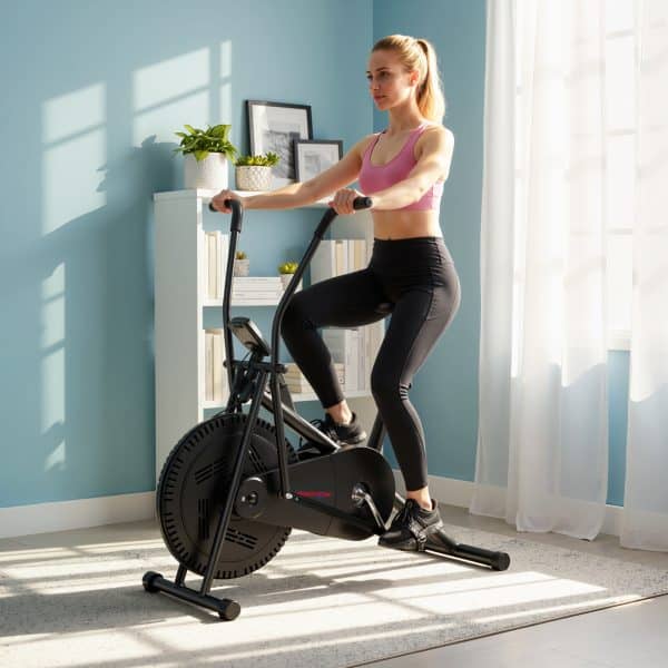 Exercise Bike with Adjustable Seat, LCD Display for Home Gym - SimbaWorkout